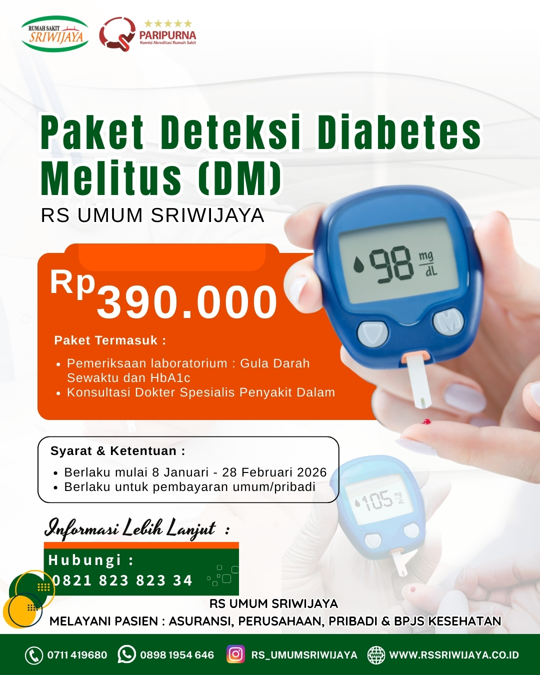 Kenali Tanda tanda Dini Pradiabetes!! - RUMAH SAKIT UMUM SRIWIJAYA