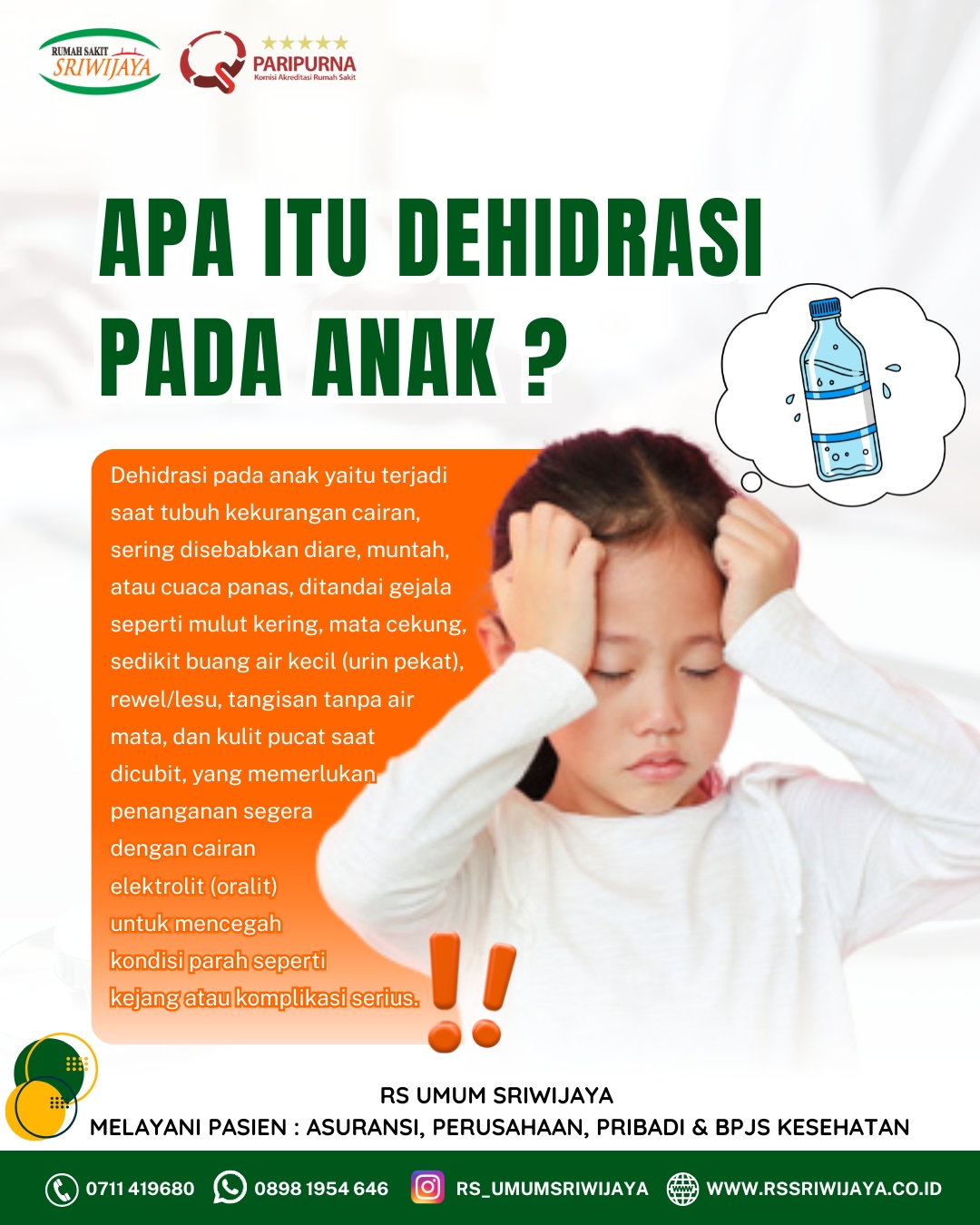 Apa Itu Dehidrasi Pada Anak? - RUMAH SAKIT UMUM SRIWIJAYA